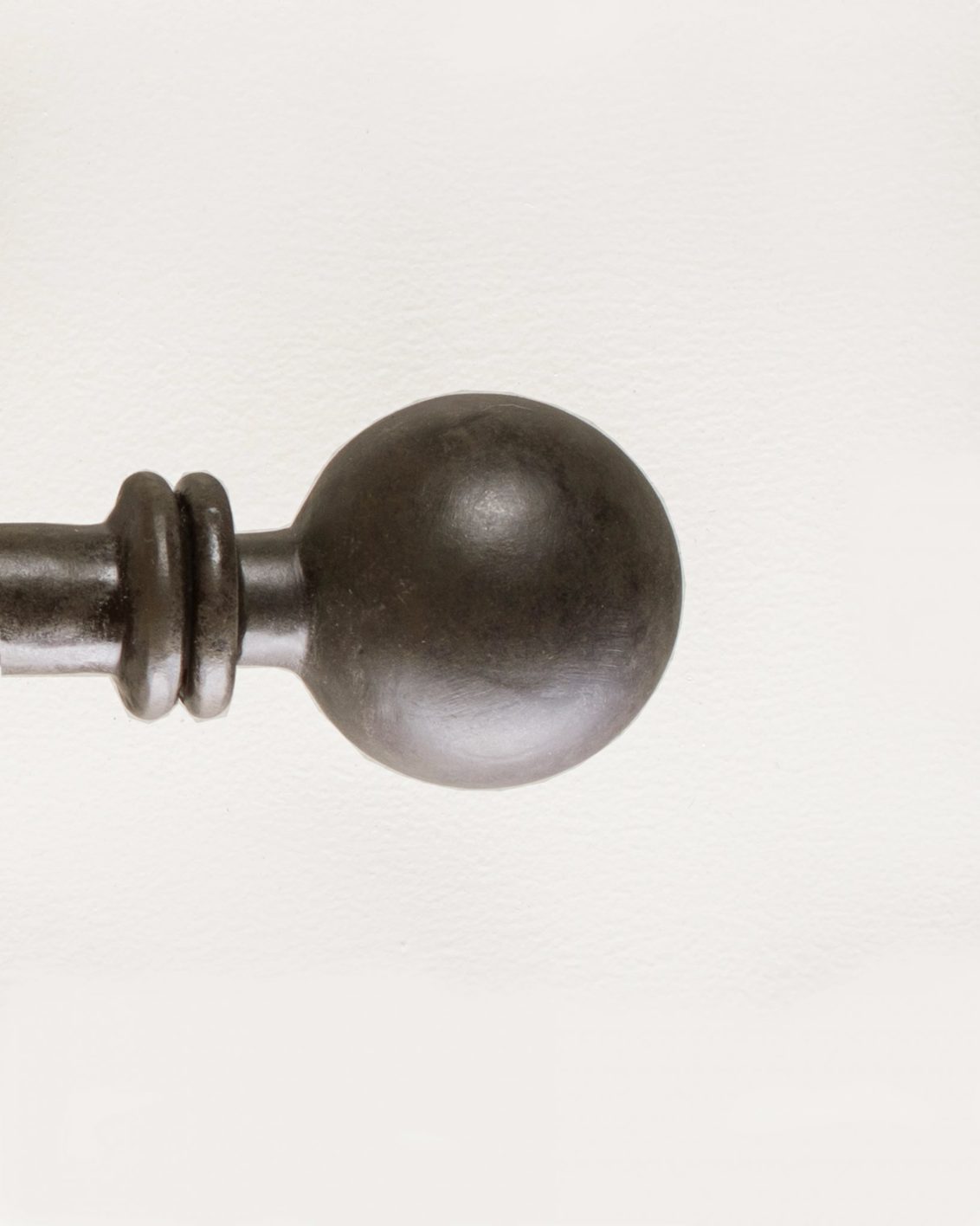 Curtain rod finials, wrought iron rods and accessories