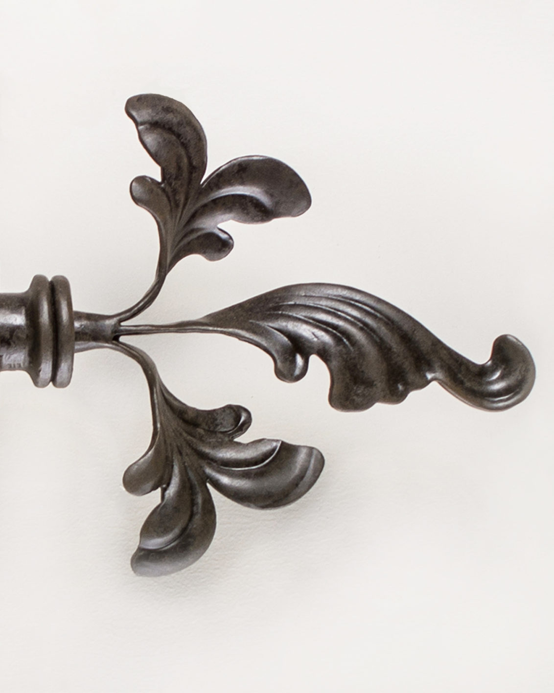 Curtain rod finials, wrought iron rods and accessories