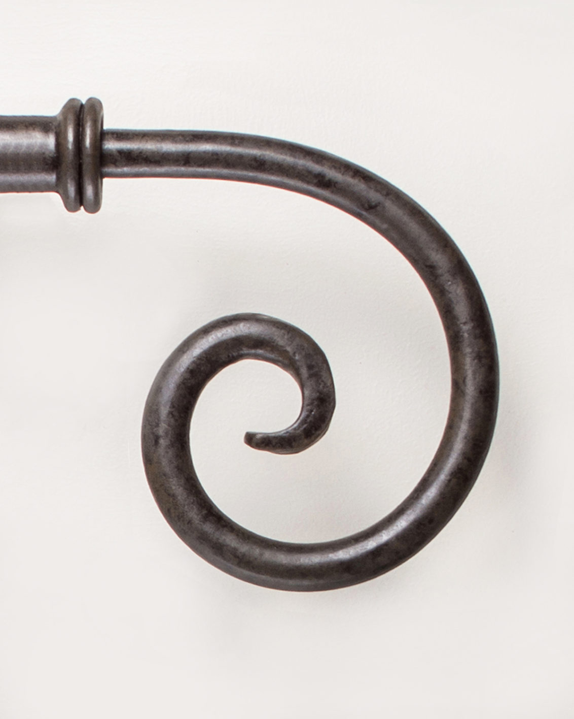 Curtain rod finials, wrought iron rods and accessories
